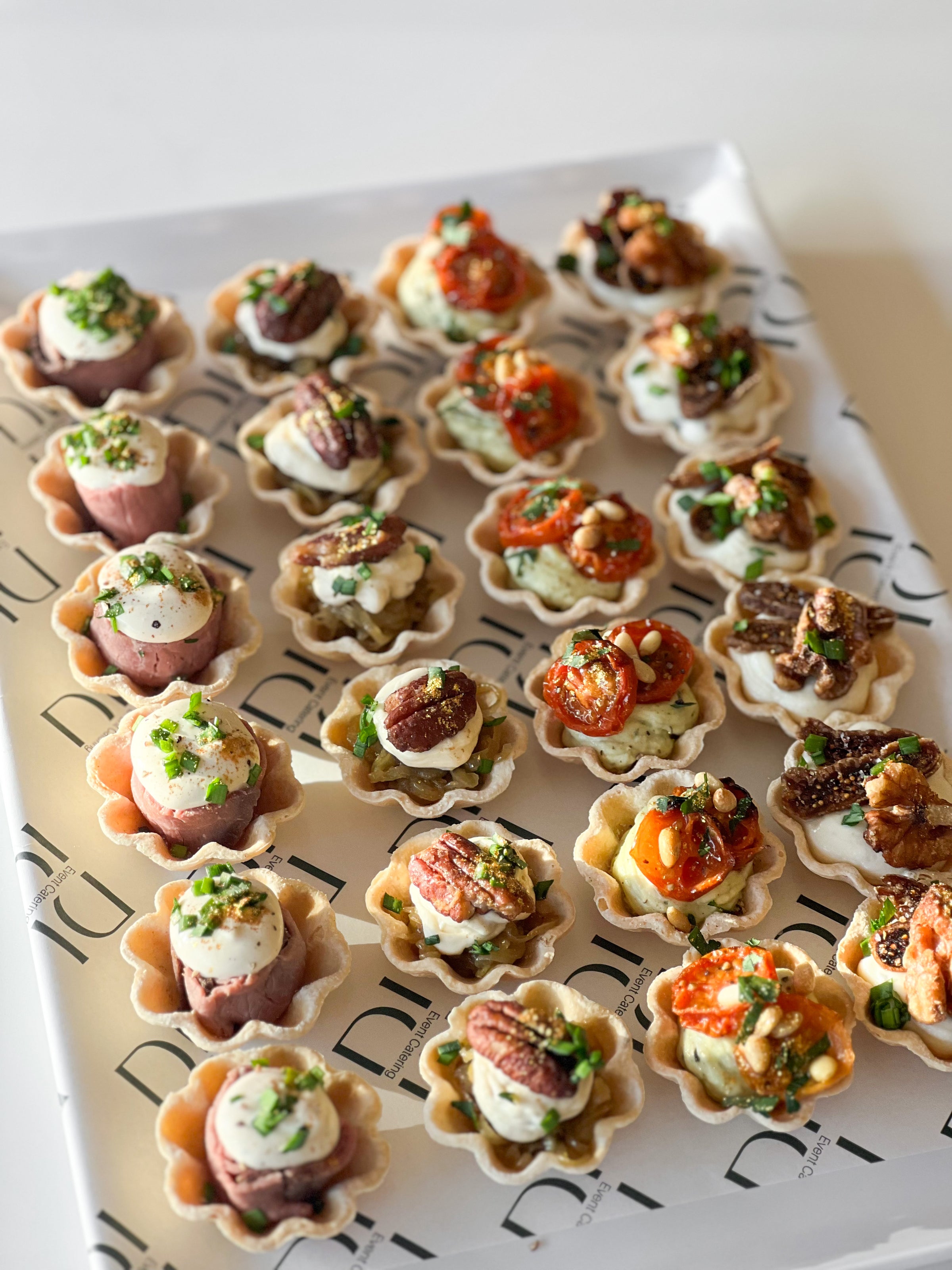 Mini Savoury Tarts (V) – Phat Platter Event Catering